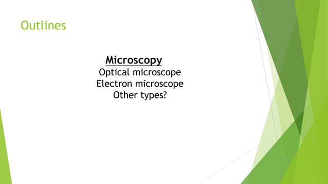 Introduction to microscopy | PPT