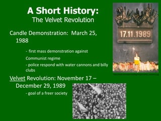 Wenceslas Square: Velvet Revolution | PPTX