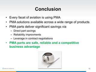 Non-OEM / PMA Components and DER Repairs: Best Practices | PDF