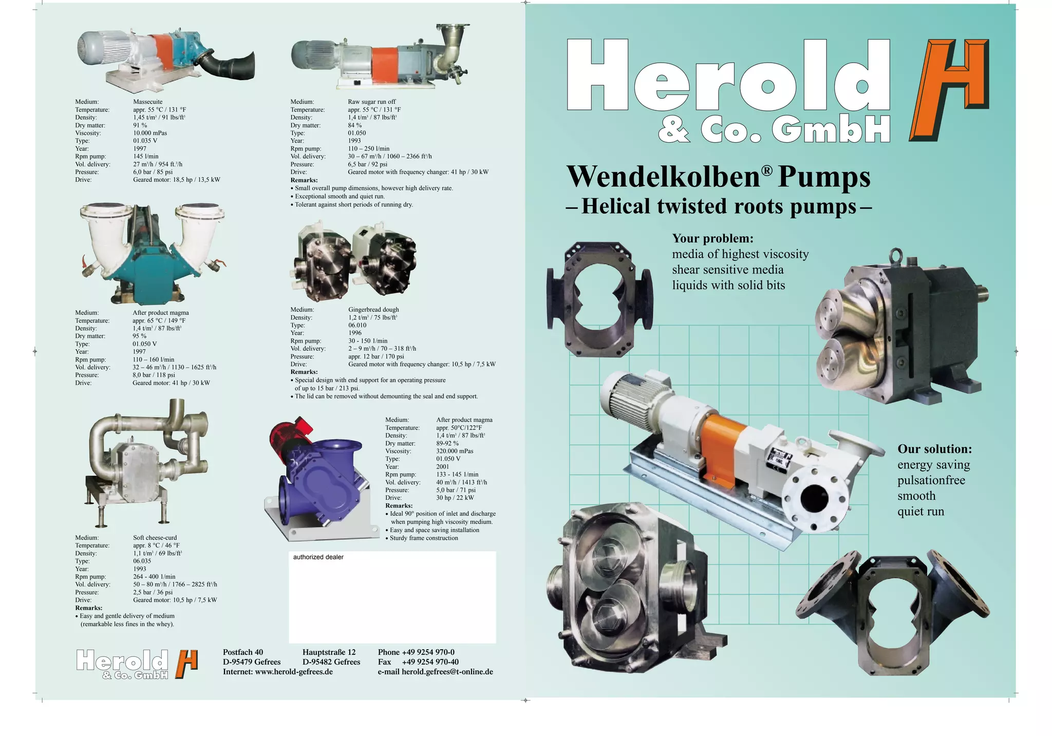 Brochure for our Wendelkolben®-Pumps (English) | PDF