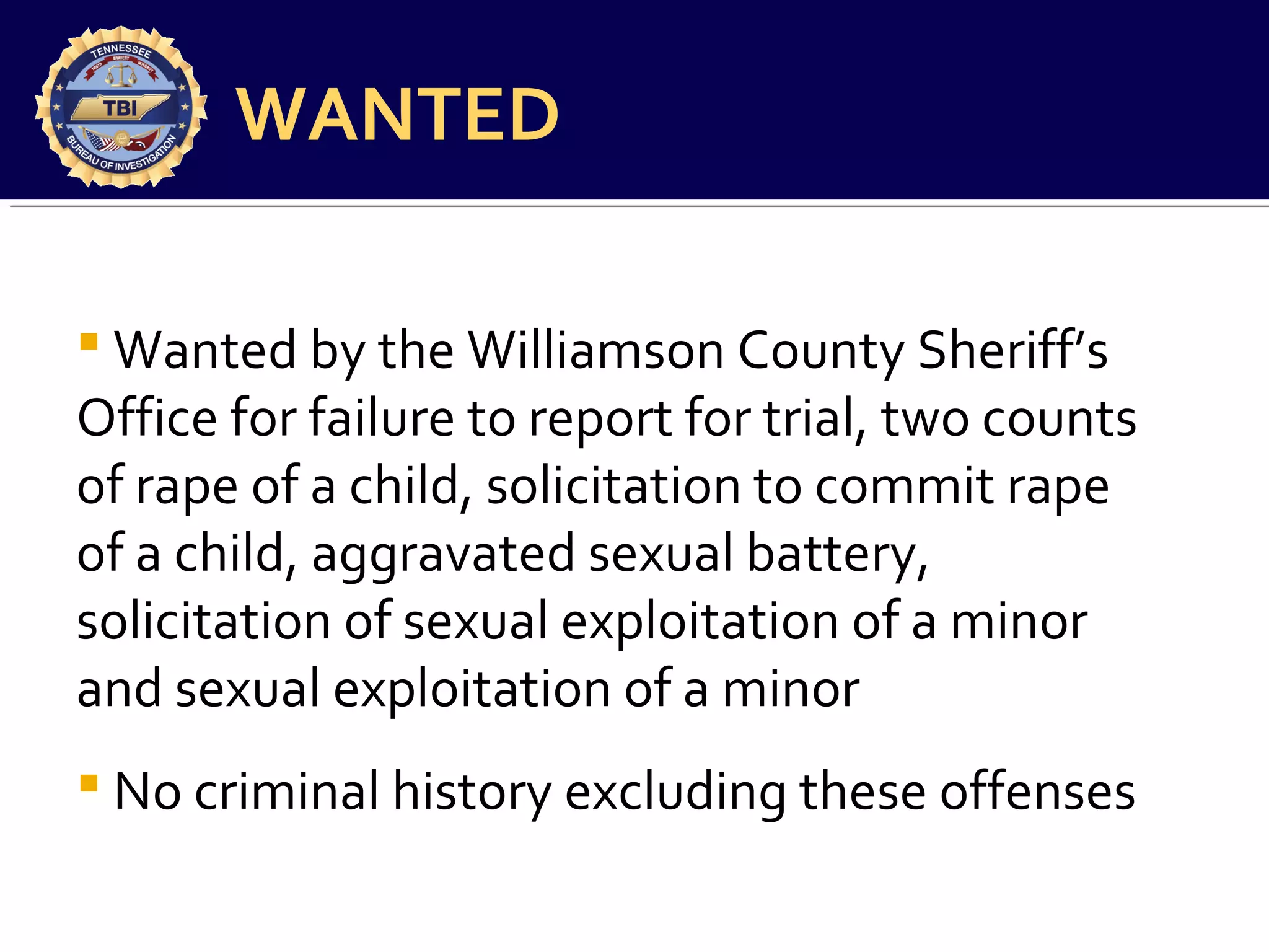 Wendell Lee Washam | PPT