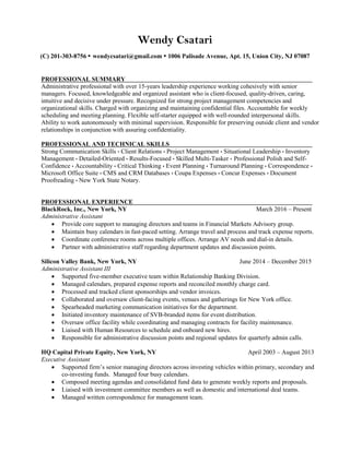 Wendy Csatari Resume | PDF