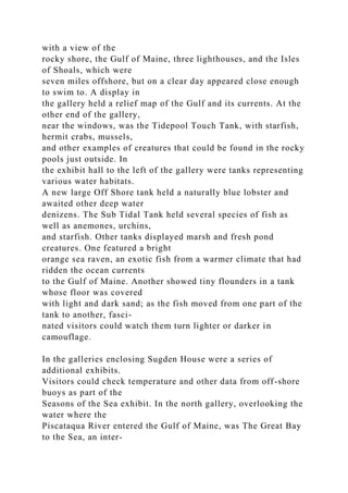 Wendy Lull, president of the Seacoast Science Center (SSC), fa.docx