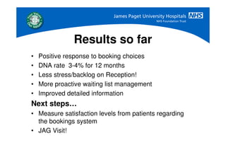 Endoscopy - improving admin systems | PPT