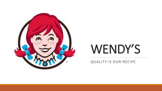Wendys | PPTX