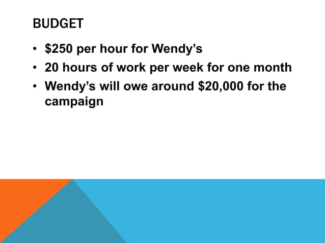 Wendy's campaign | PPTX