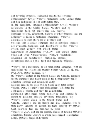 Wendys company 10 k.pdf united statessecurities and ex | DOCX