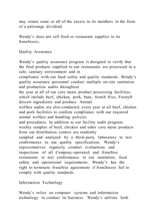 Wendys company 10 k.pdf united statessecurities and ex | DOCX
