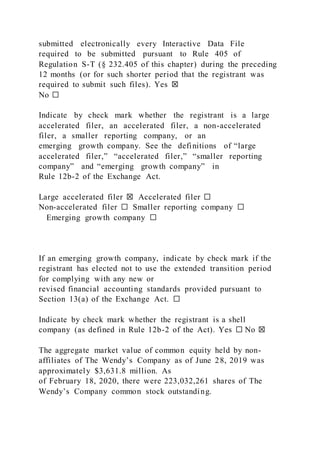 Wendys company 10 k.pdf united statessecurities and ex | DOCX