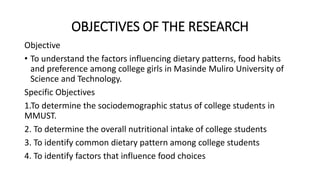Jere research presentation.pptx on food preference | PPT