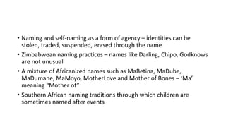 We Need New Names - NoViolet Bulawayo | PDF