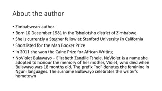 We Need New Names - NoViolet Bulawayo | PDF
