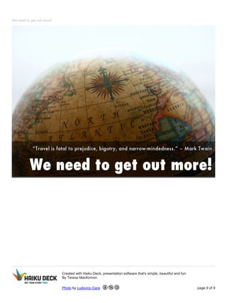 We need to get out more! | PDF