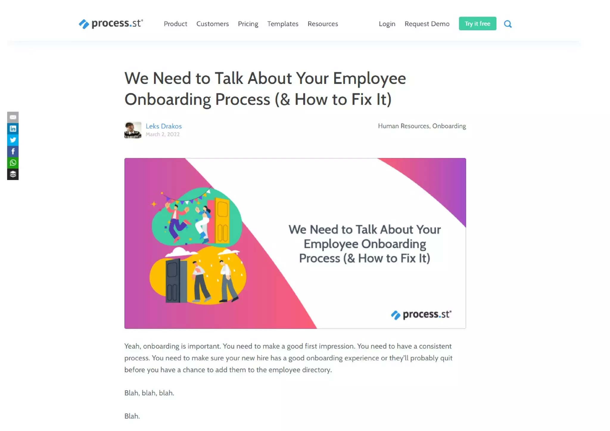 We Need to Talk About Your Employee Onboarding Process (& How to Fix It ...