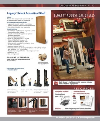 Wenger Acoustical Equipment | PDF