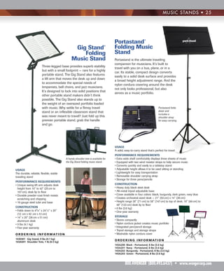 Wenger Music Stands | PDF