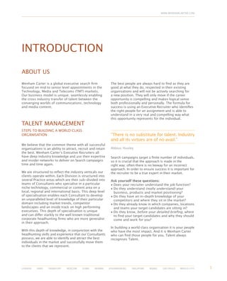 Wenham carter brochure | PDF