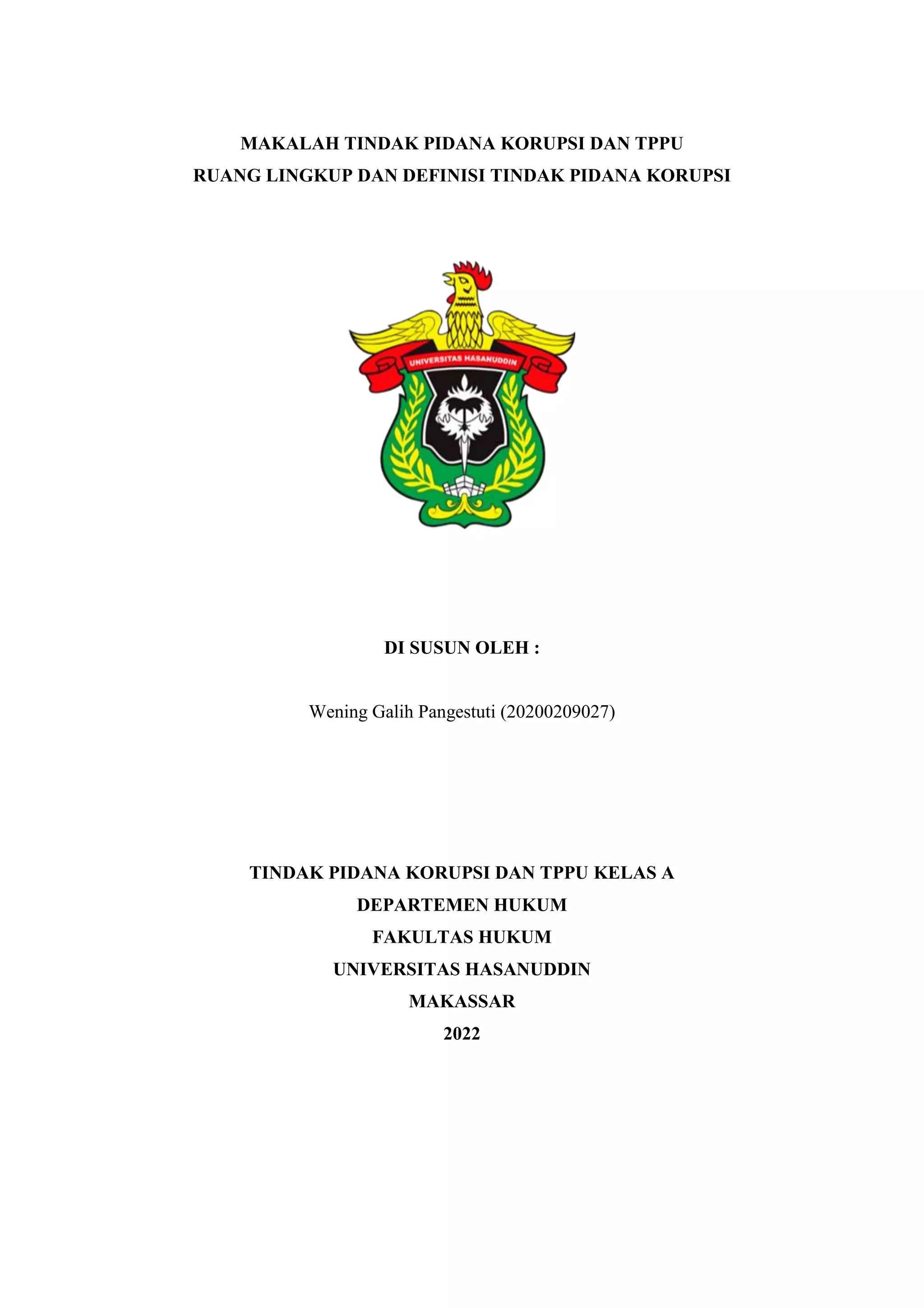 MAKALAH TINDAK PIDANA KORUPSI DAN TPPU_UTS.pdf