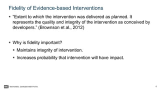 Adaptation of Evidence-based Interventions and De-Implementation of ...