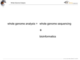 Whole Genome Analysis | PDF | Databases | Computer Software and ...