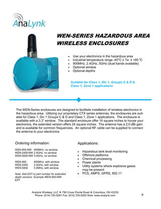 Hazardous Area Wireless Equipment Enclosures | PDF