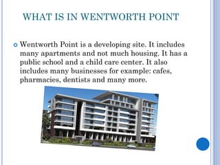 Wentworth point | PPTX | Australia and Oceania Travel | Travel Locations