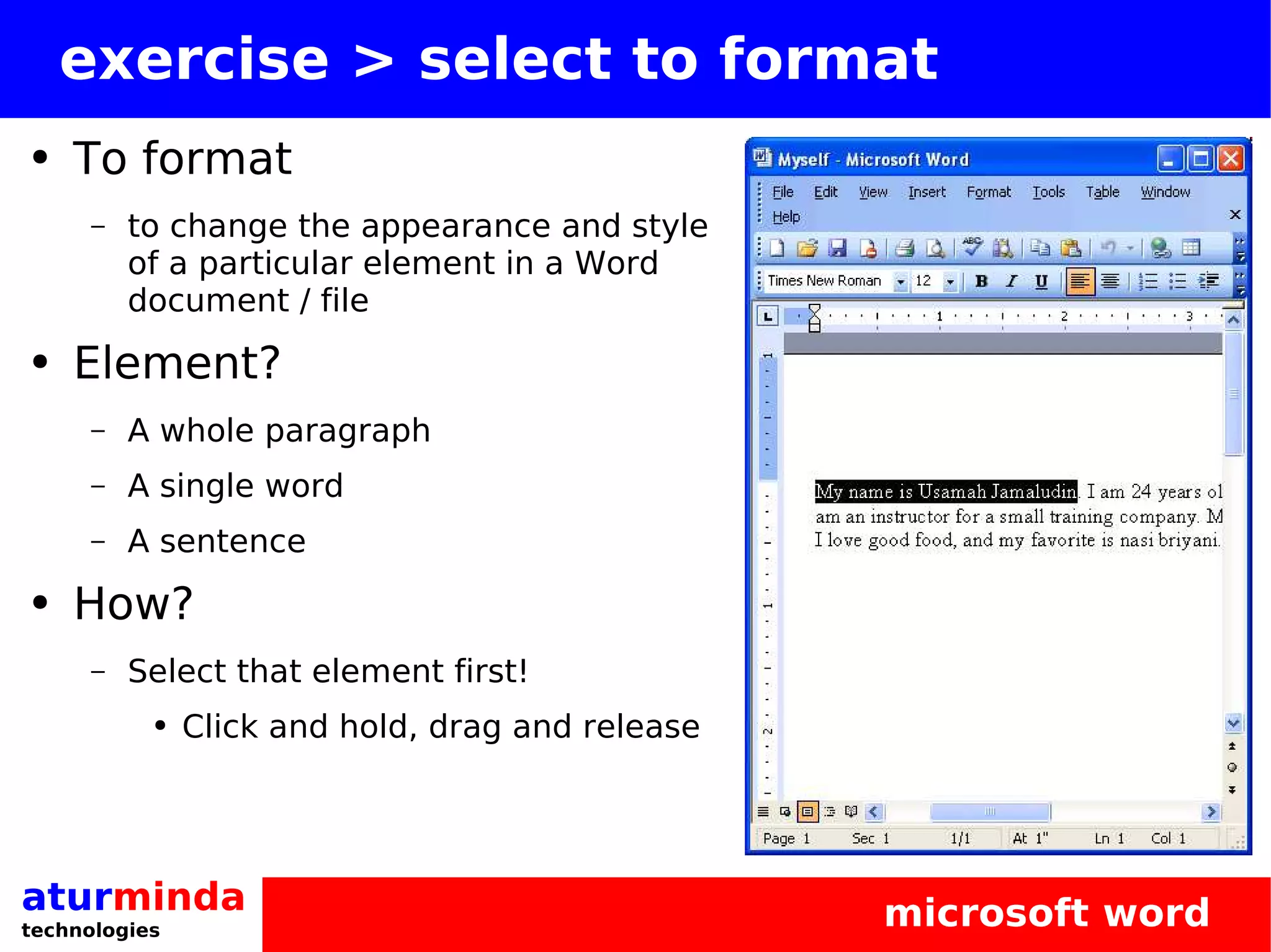 Microsoft Office Word Basics Training | PDF