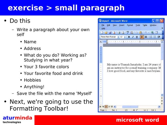 Microsoft Office Word Basics Training | PDF | Operating Systems ...
