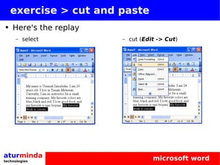 Microsoft Office Word Basics Training | PDF