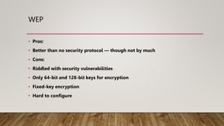 WEP .WAP WAP2.pptx | Information and Network Security | Computing