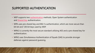 WEP .WAP WAP2.pptx | Information and Network Security | Computing