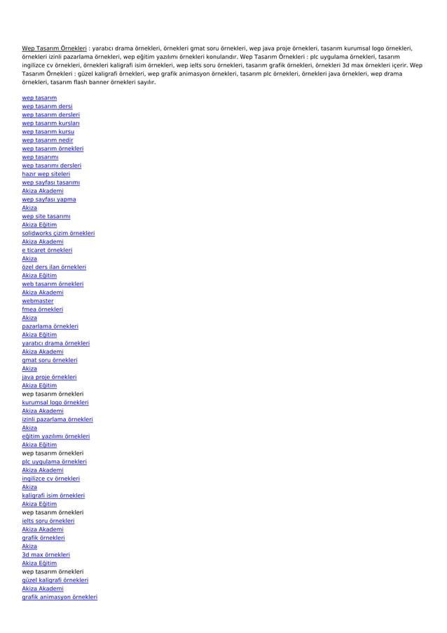 Wep tasarim-ornekleri | PDF