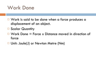 Work, Energy and Power 2 | PPT