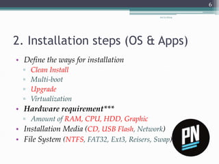 Introduction, Installation Operating System and Application | PPTX