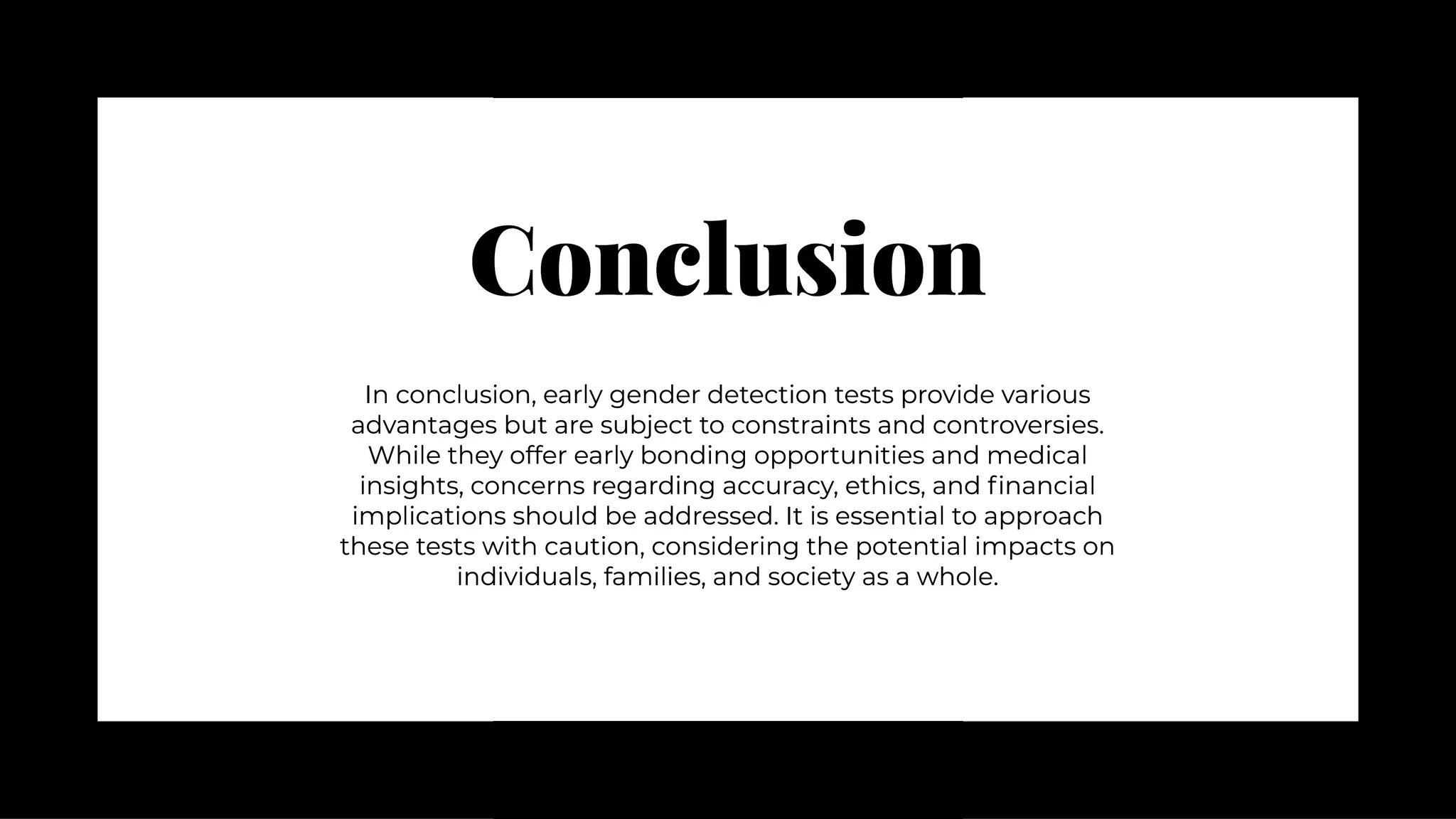 Advantages And Disadvantages Of Early Gender Detection Test Ppt