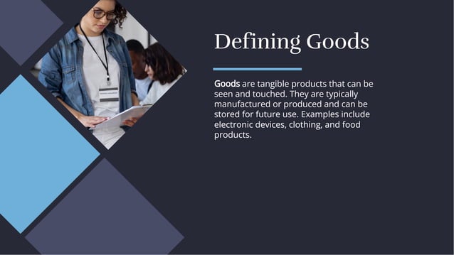 distinction and differences between goods vs services | PDF ...