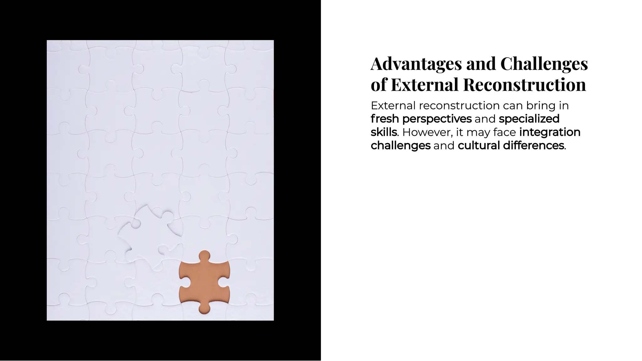 Difference between internal reconstruction and external reconstruction ppt | PDF