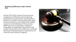Deciphering Article 134 UCMJ: A Comprehensive Guide to Military Offenses | PDF
