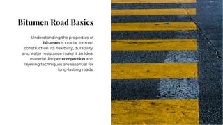 Bituman Road construction | New infrastructure innovations ppt | PDF
