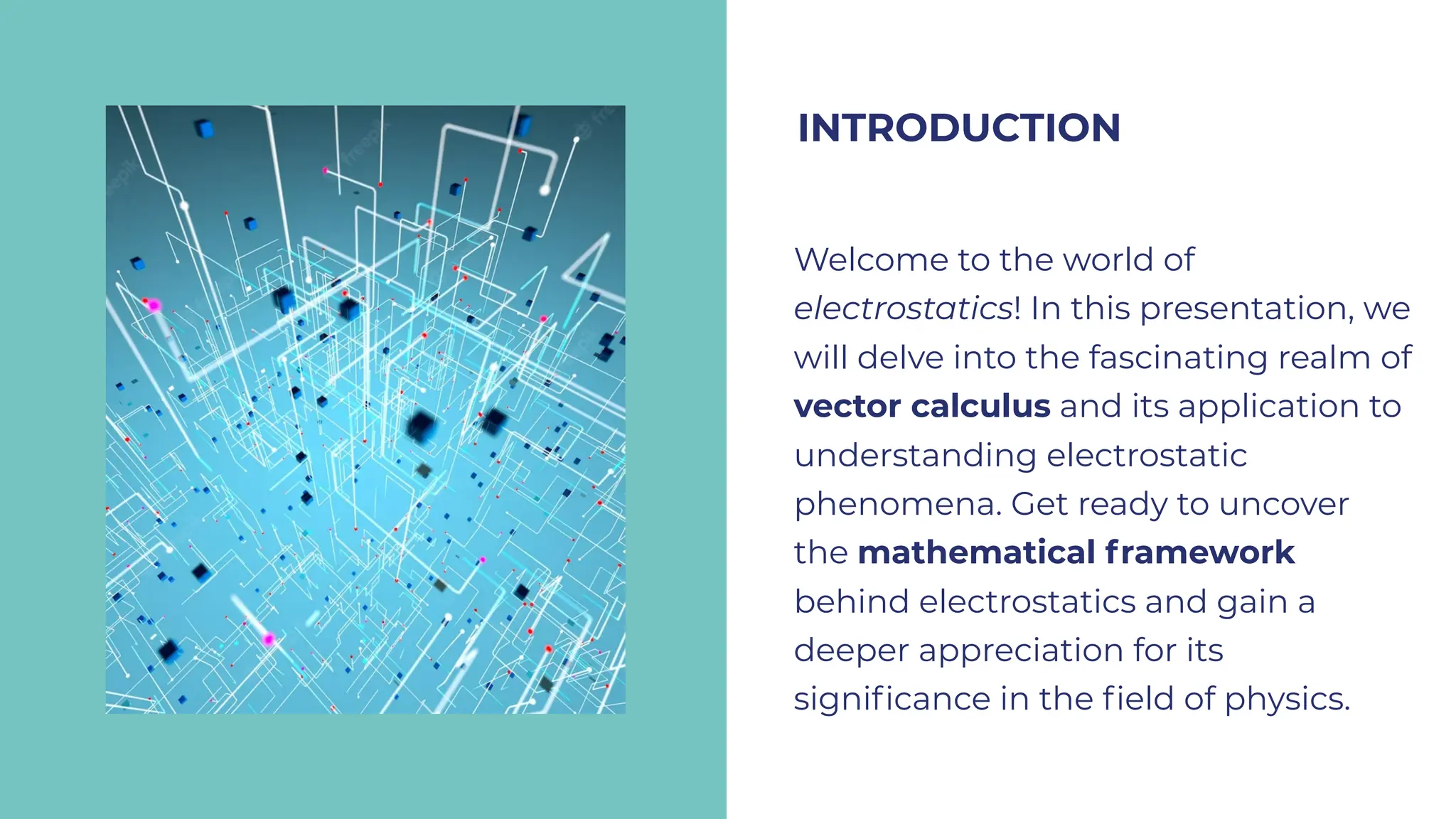 exploring electrostatic through vector calculus | PPT