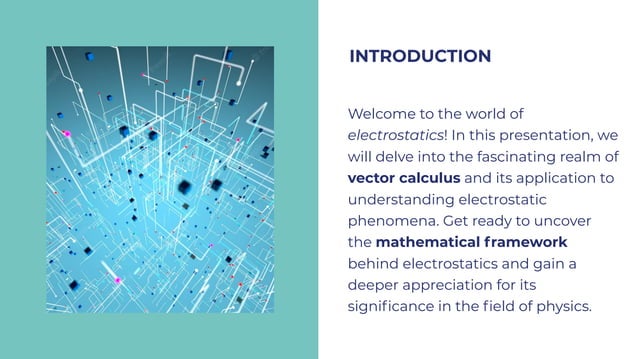 exploring electrostatic through vector calculus | PPT