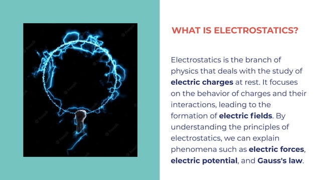 exploring electrostatic through vector calculus | PPT