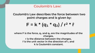 exploring electrostatic through vector calculus | PPT