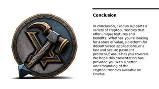 Exploring the Top Exodus-Supported Coins: A Comprehensive Overview | PPT