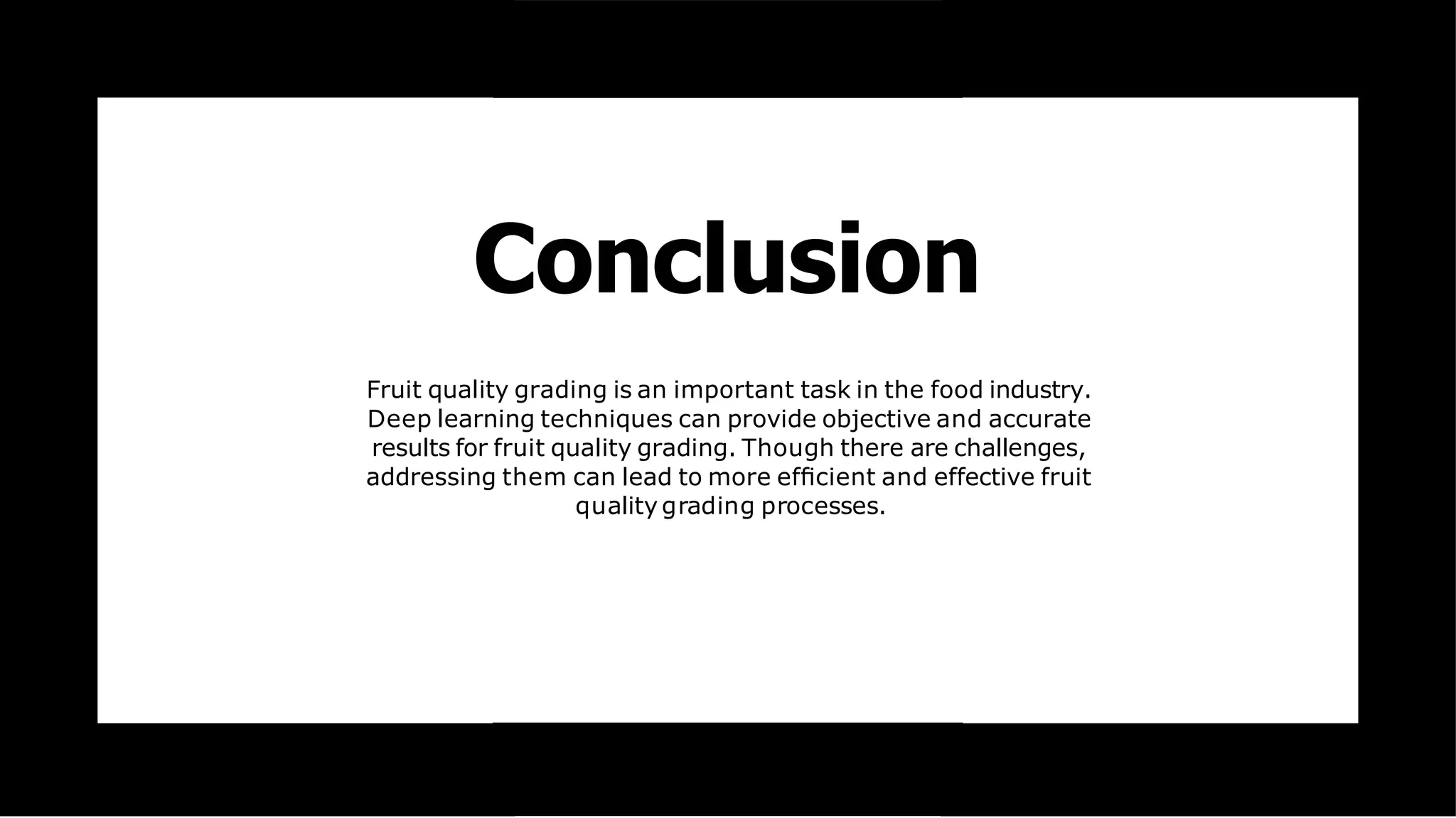 Fruit Quality Grading using Deep Learning | PPTX