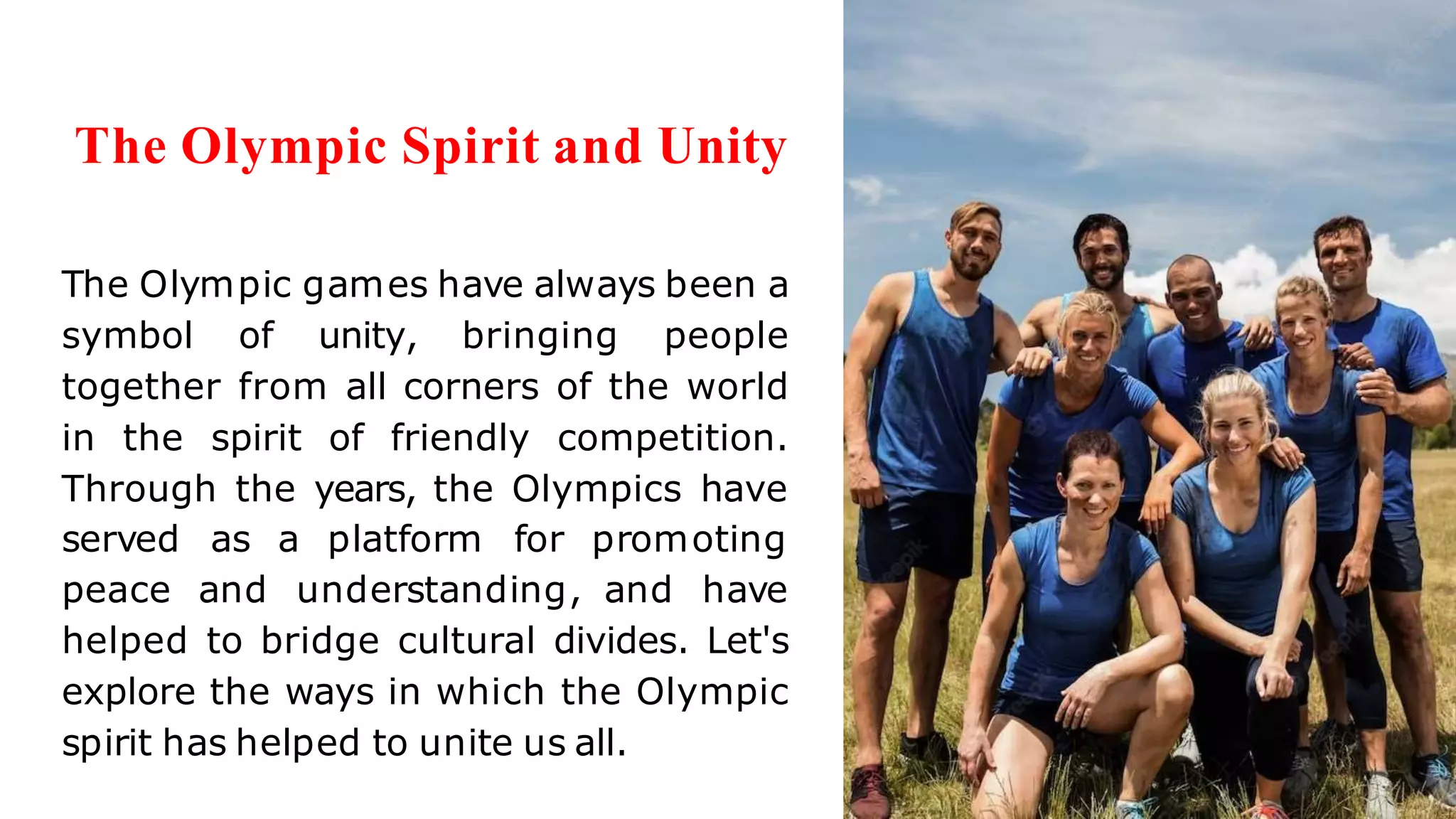 OLYMPICS PPT in 10 Slides for free Topics Covered => Introduction to ...