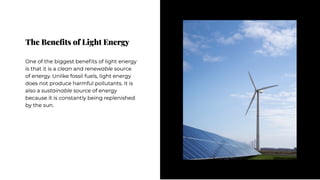 Light as a energy resource | PDF