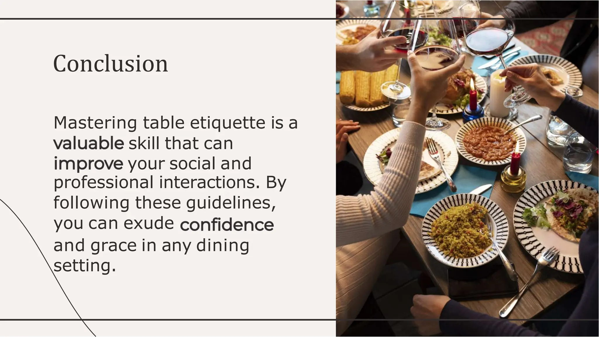 Table etiquette classes || Intelligence vidyarthi | PPTX