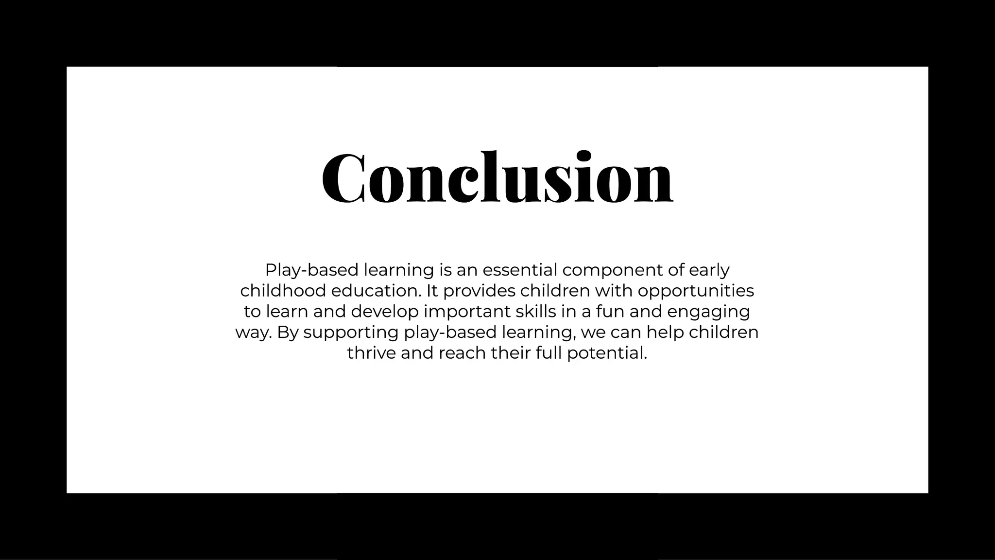 Playful Learning Environments in 1 month | PPT