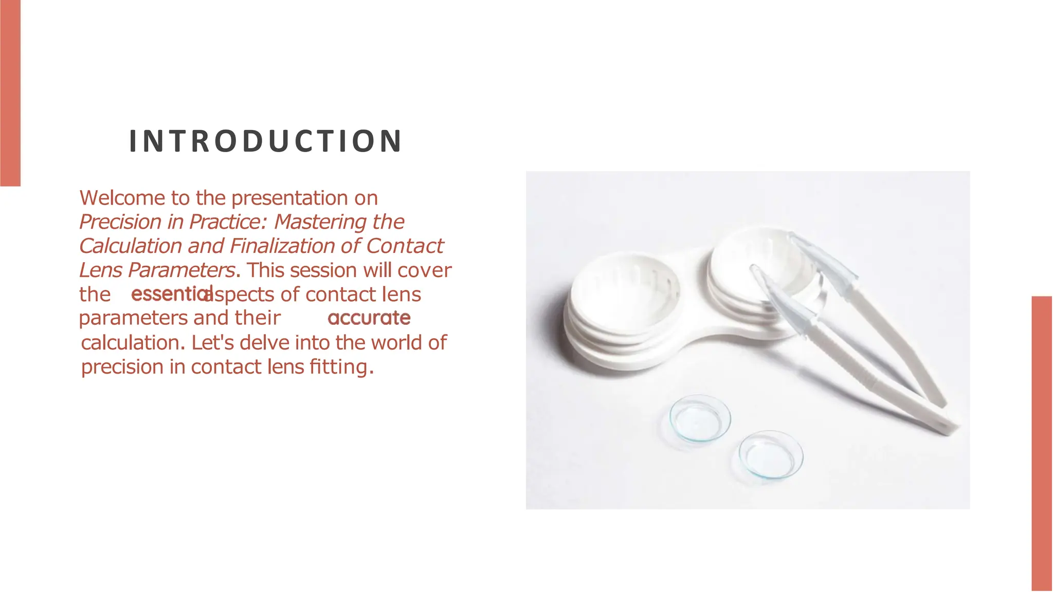 Parameters and finalization of contact lenses | PPTX